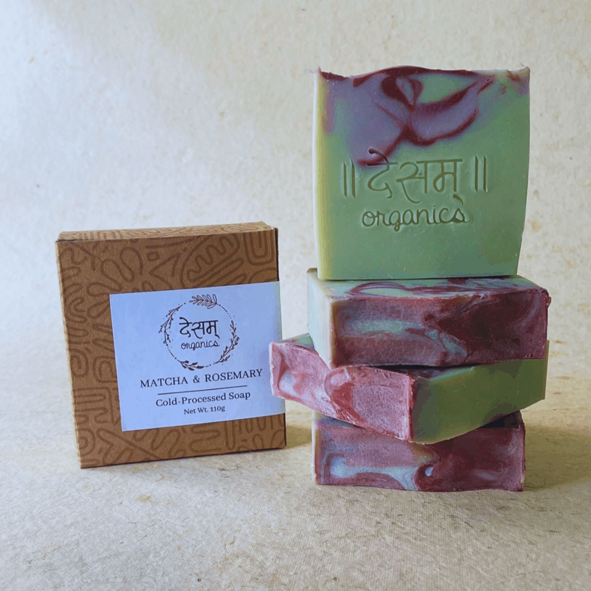 Matcha & Rosemary Natural Handmade Cold Process Soap